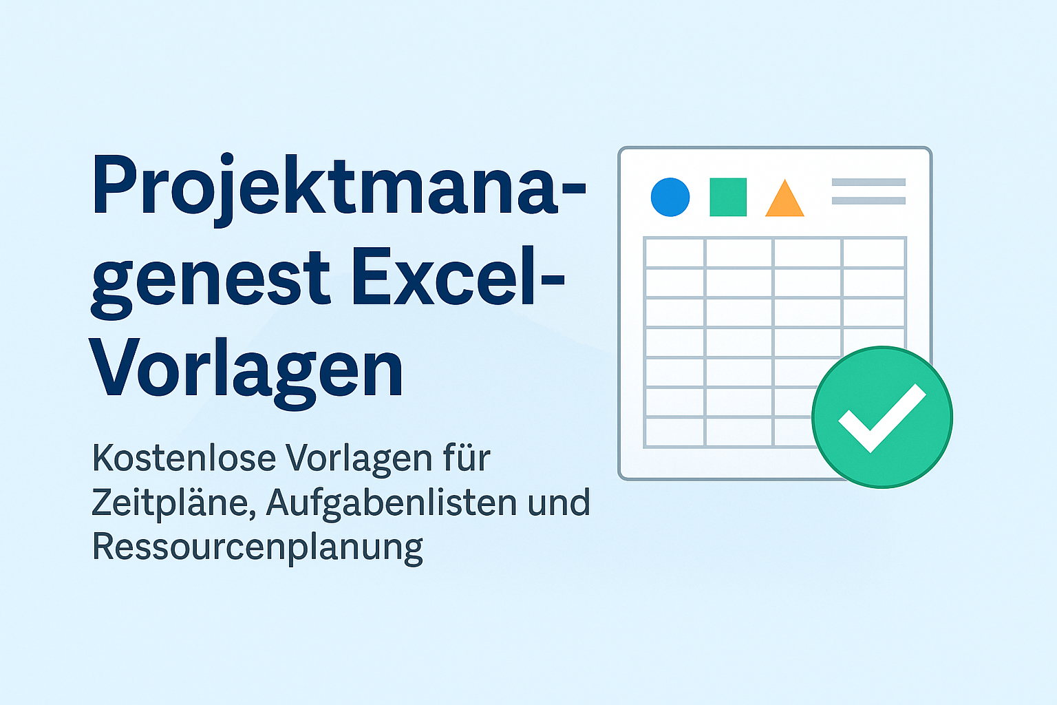 Projektmanagement Projektmanagement Excel-Vorlagen – Kostenlose ...